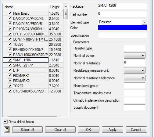 Import PCB format IDF